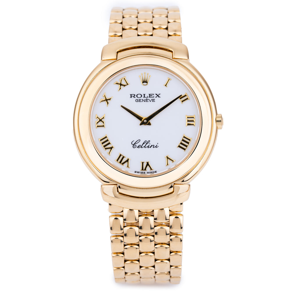 Rolex Cellini | REF. 6623 | White Porcelain Dial | Roman Numerals | 37