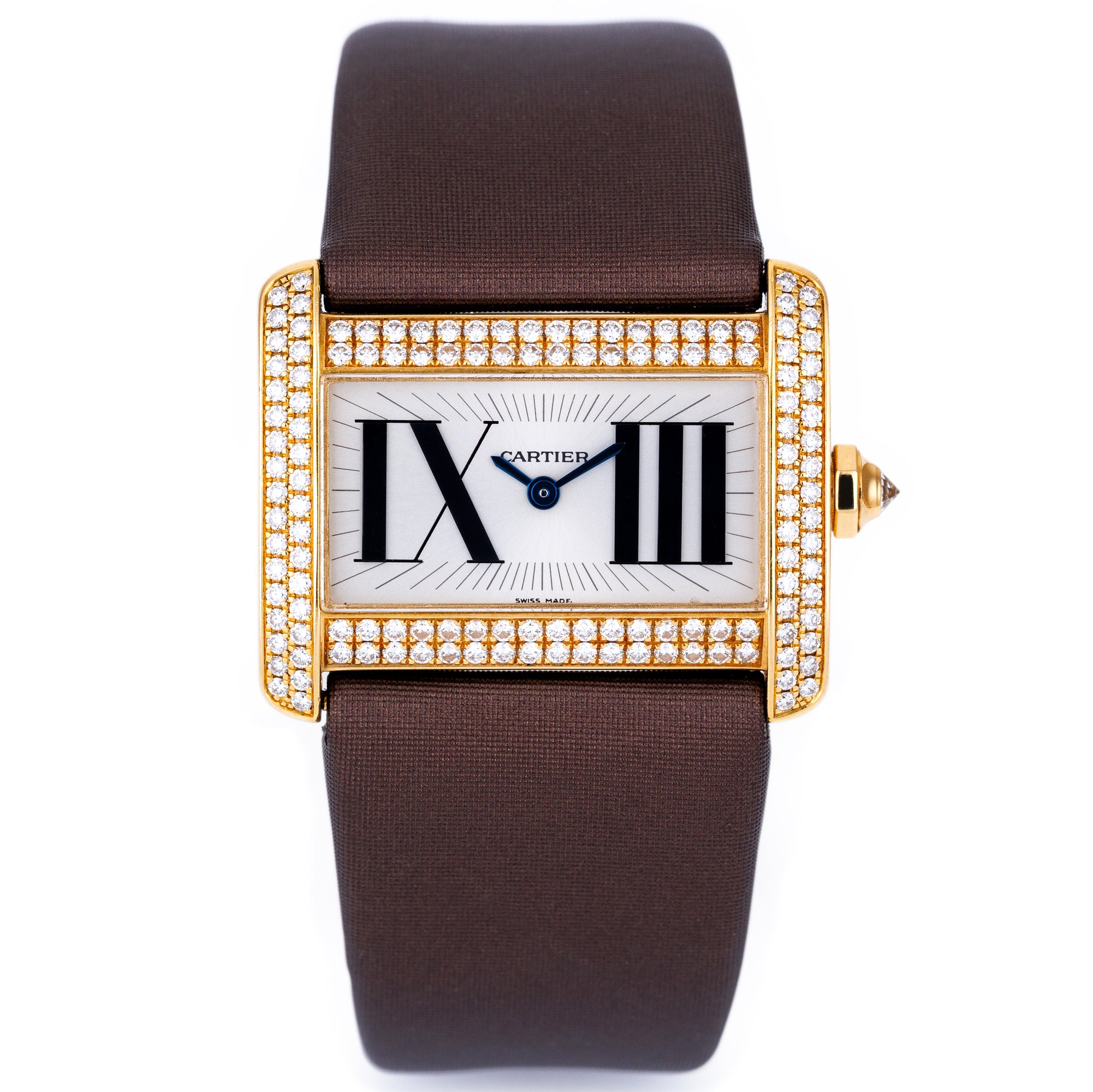 Cartier Tank Divan | REF. 2601 | Diamond Bezel | 18k Yellow Gold | 31.