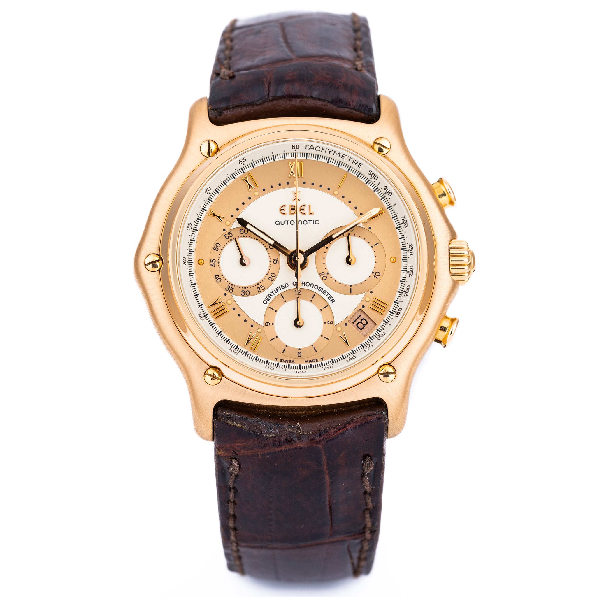 Ebel Le Modular Chronograph | REF. E 5137241 | Champagne Rose Gold & W