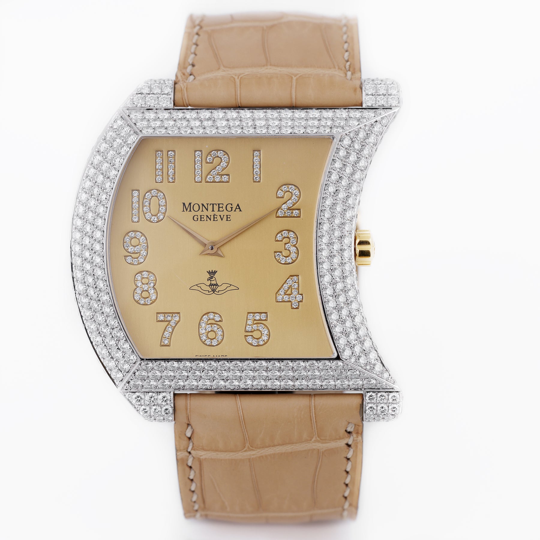 Montega Fantastica | REF. EC-63-51 | Gold Dial | Diamond Numerals & Be