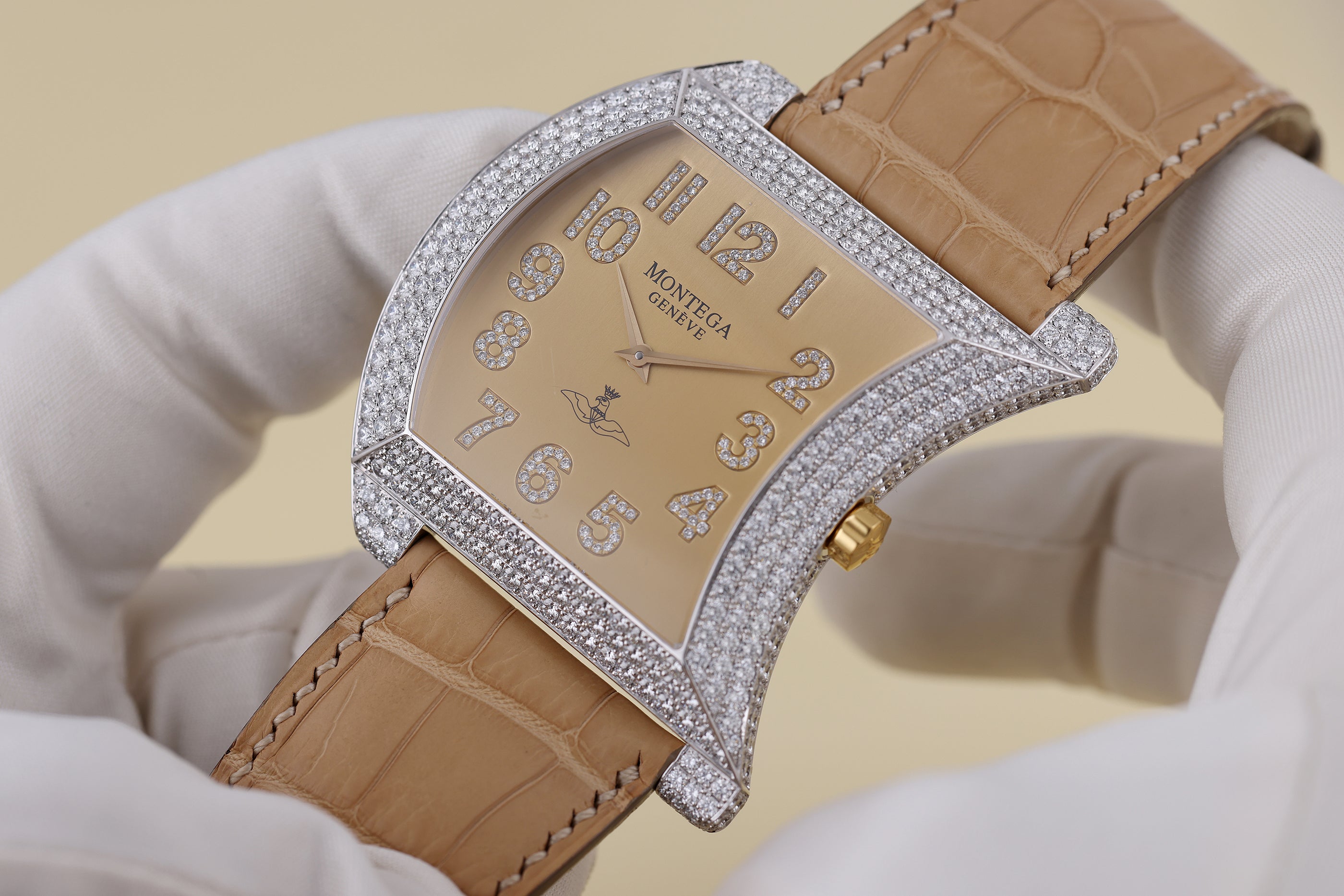 Montega Fantastica | REF. EC-63-51 | Gold Dial | Diamond Numerals & Be