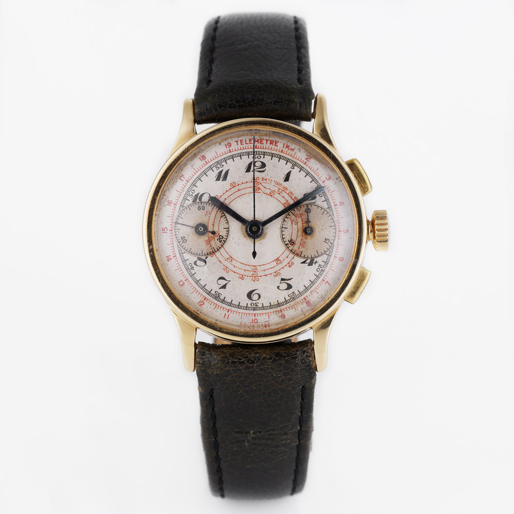 Universal Telemetre Chronograph | 18k Yellow Gold | 34mm