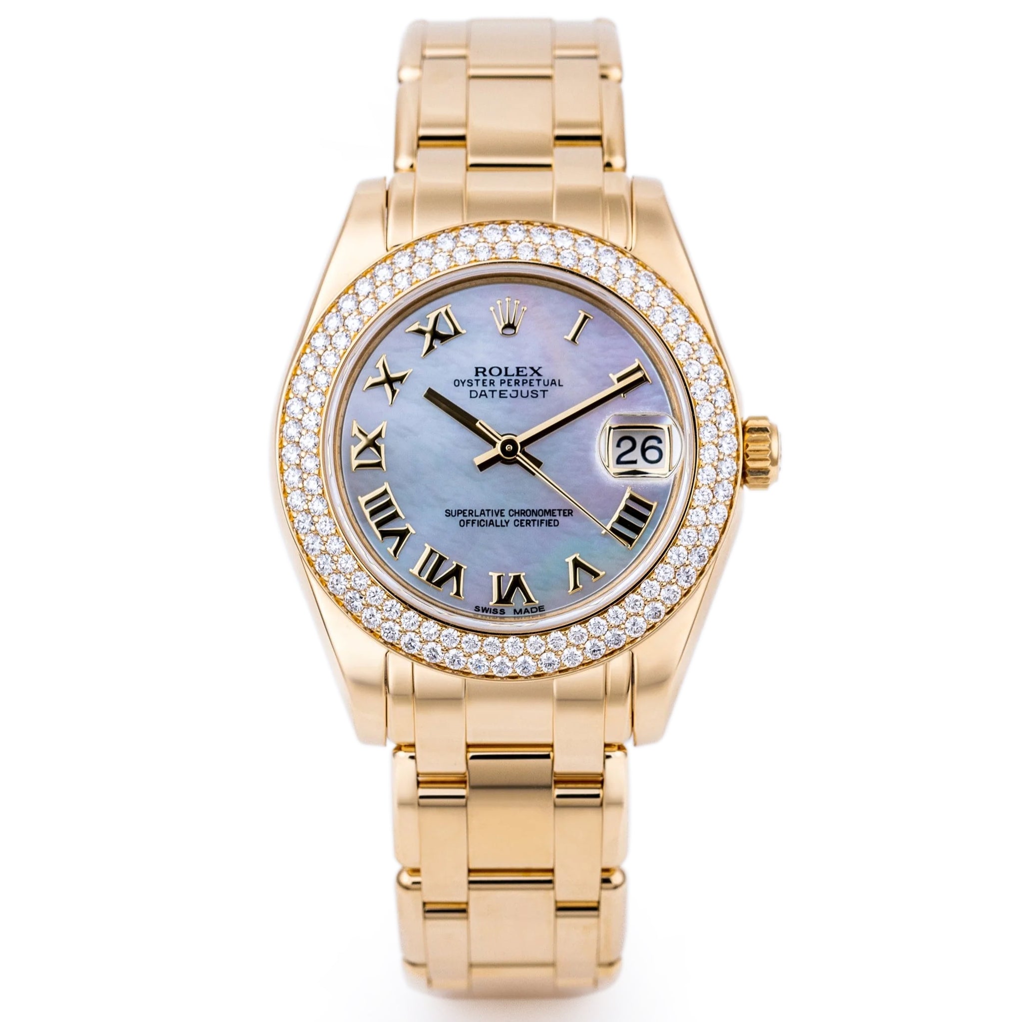 Rolex Pearlmaster DateJust 34 | REF. 81338 | Mother of Pearl Roman Dia