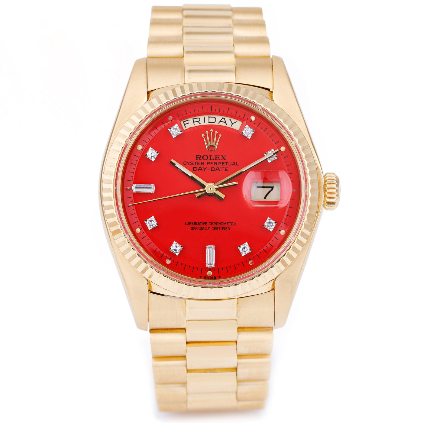 Rare Rolex Day-Date 'Stella' | REF. 1803 | Cherry Red Stella Diamond D