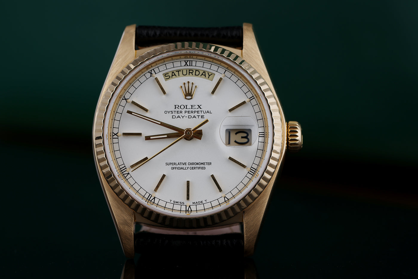 Rolex Day-Date | REF. 18038 | Single-Quick | White Dial | 1979 | 18k Y