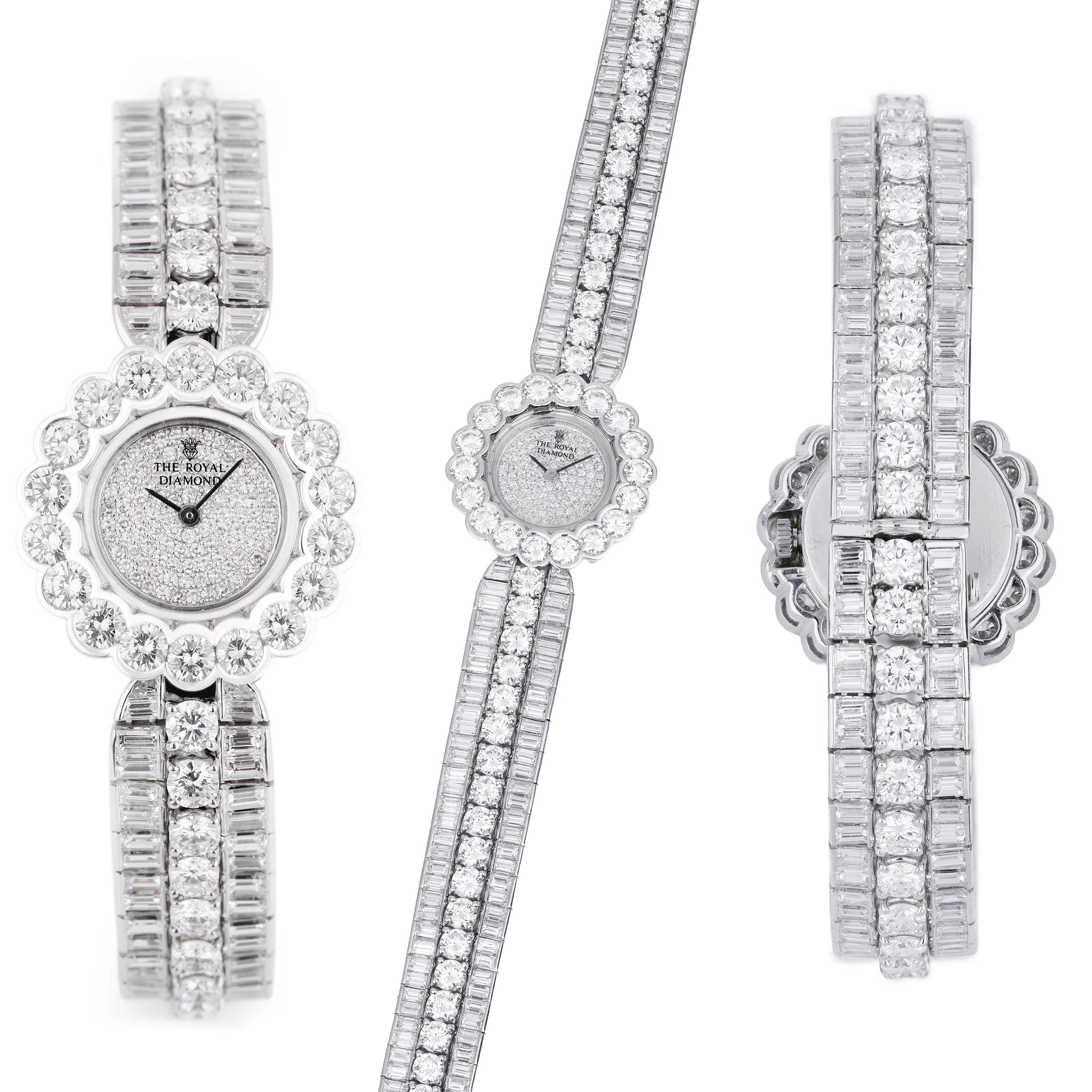 The Royal Diamond Lady Wristwatch | REF. BA 32 | Pave Diamond | 18k Wh