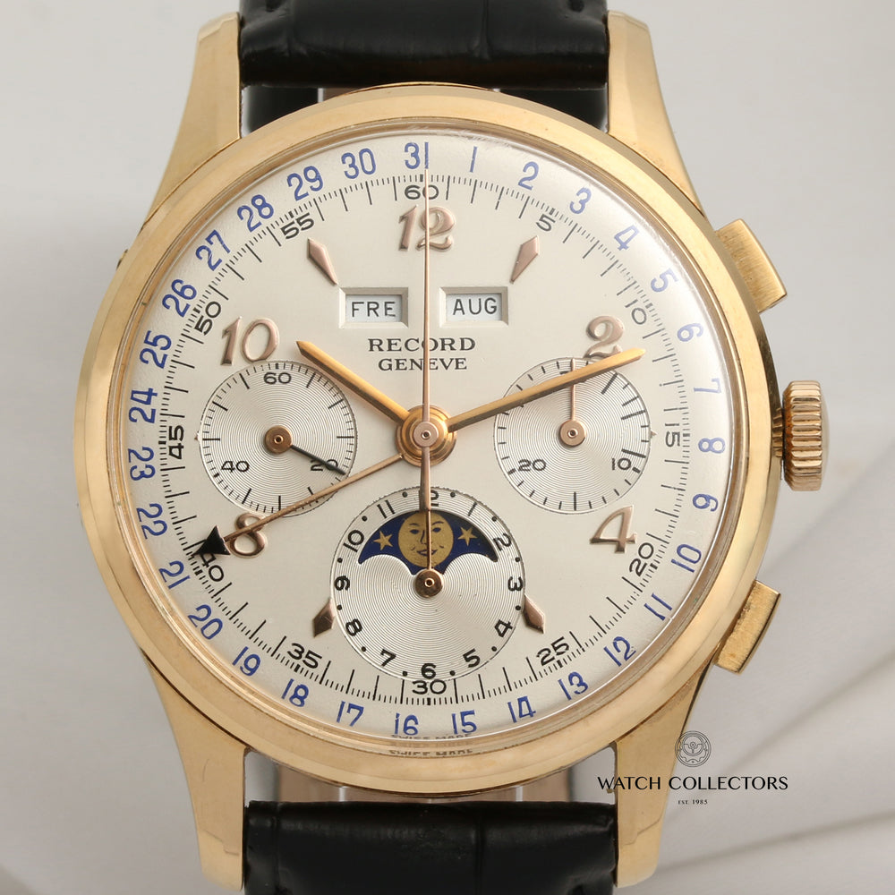 Record Moonphase Chronograph 18K Yellow Gold