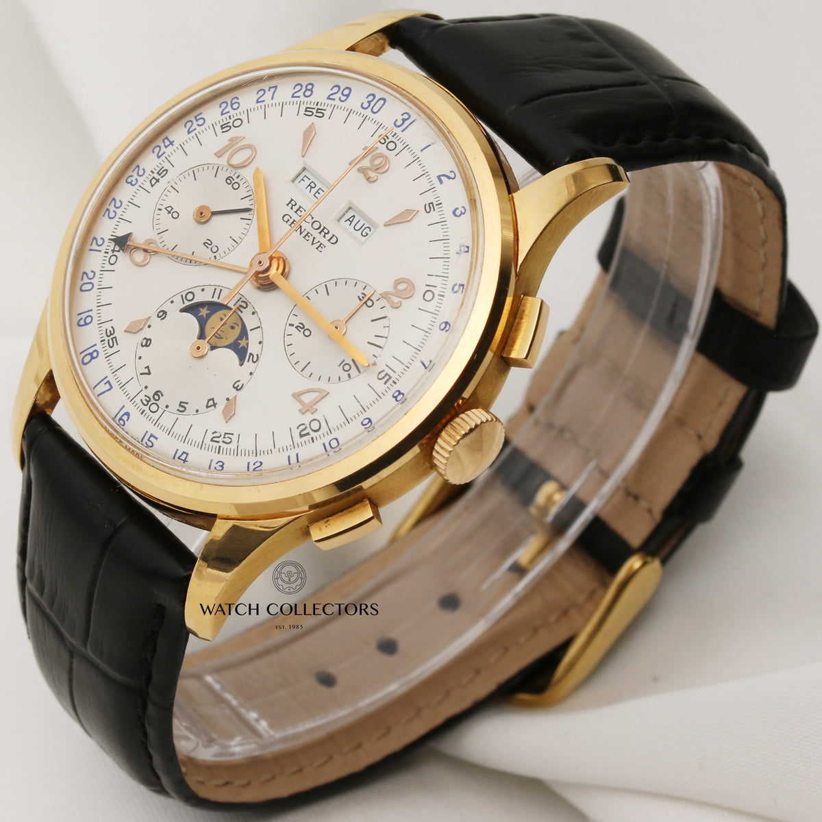 Record Moonphase Chronograph 18K Yellow Gold