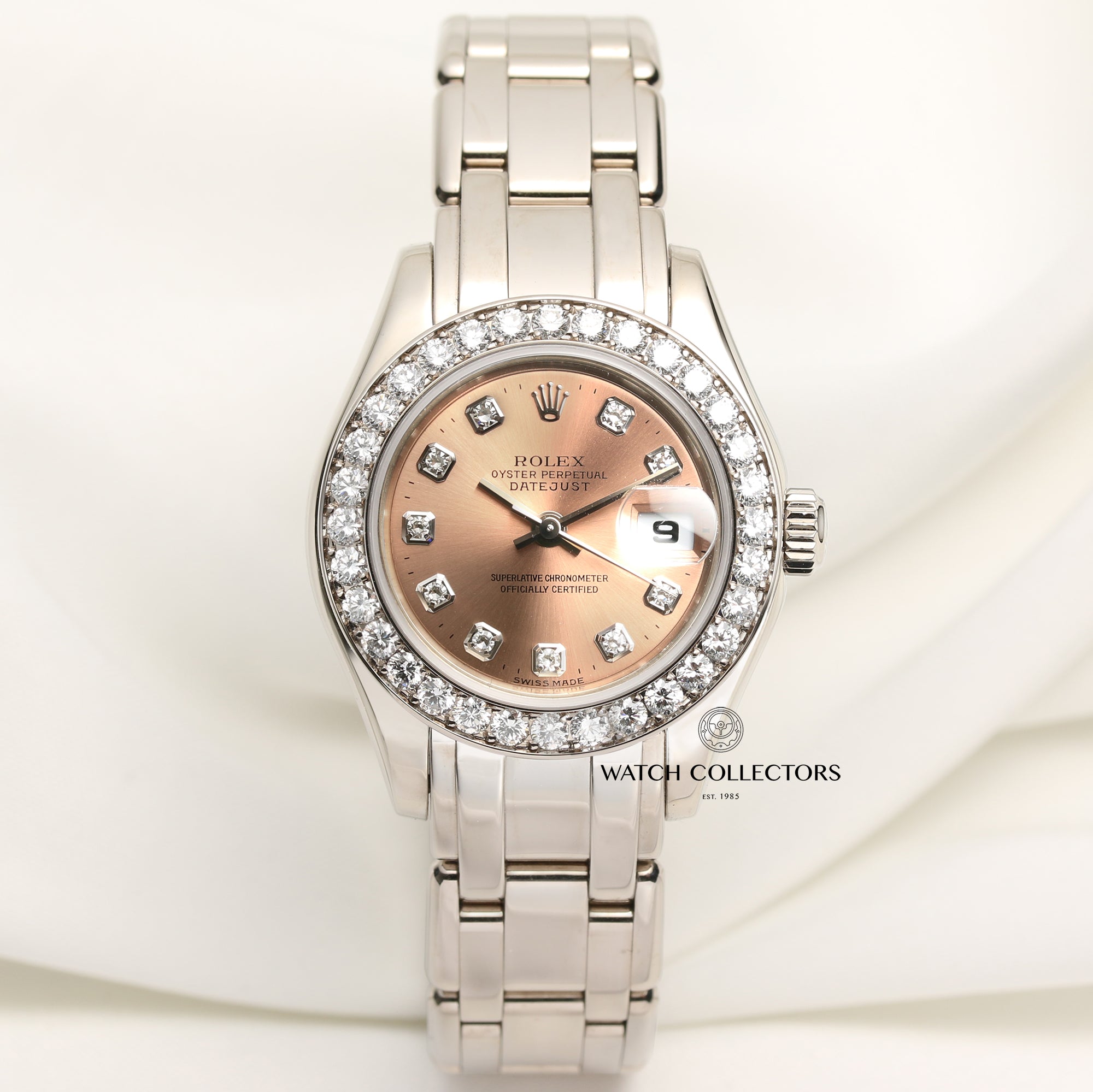 Rolex Lady DateJust Pearlmaster 80299 18K White Gold